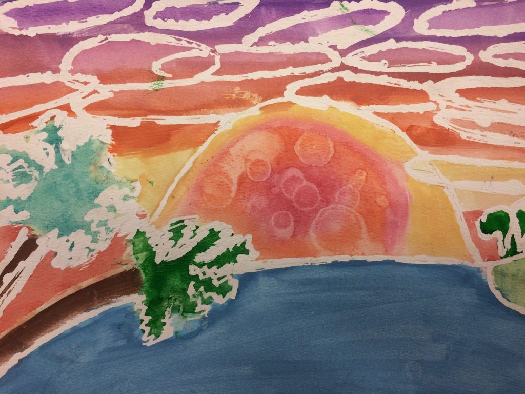 Seward High School Art » Middle School Watercolor Paintings