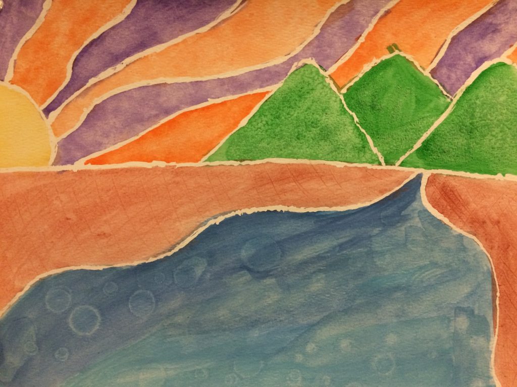 Seward High School Art » Middle School Watercolor Paintings