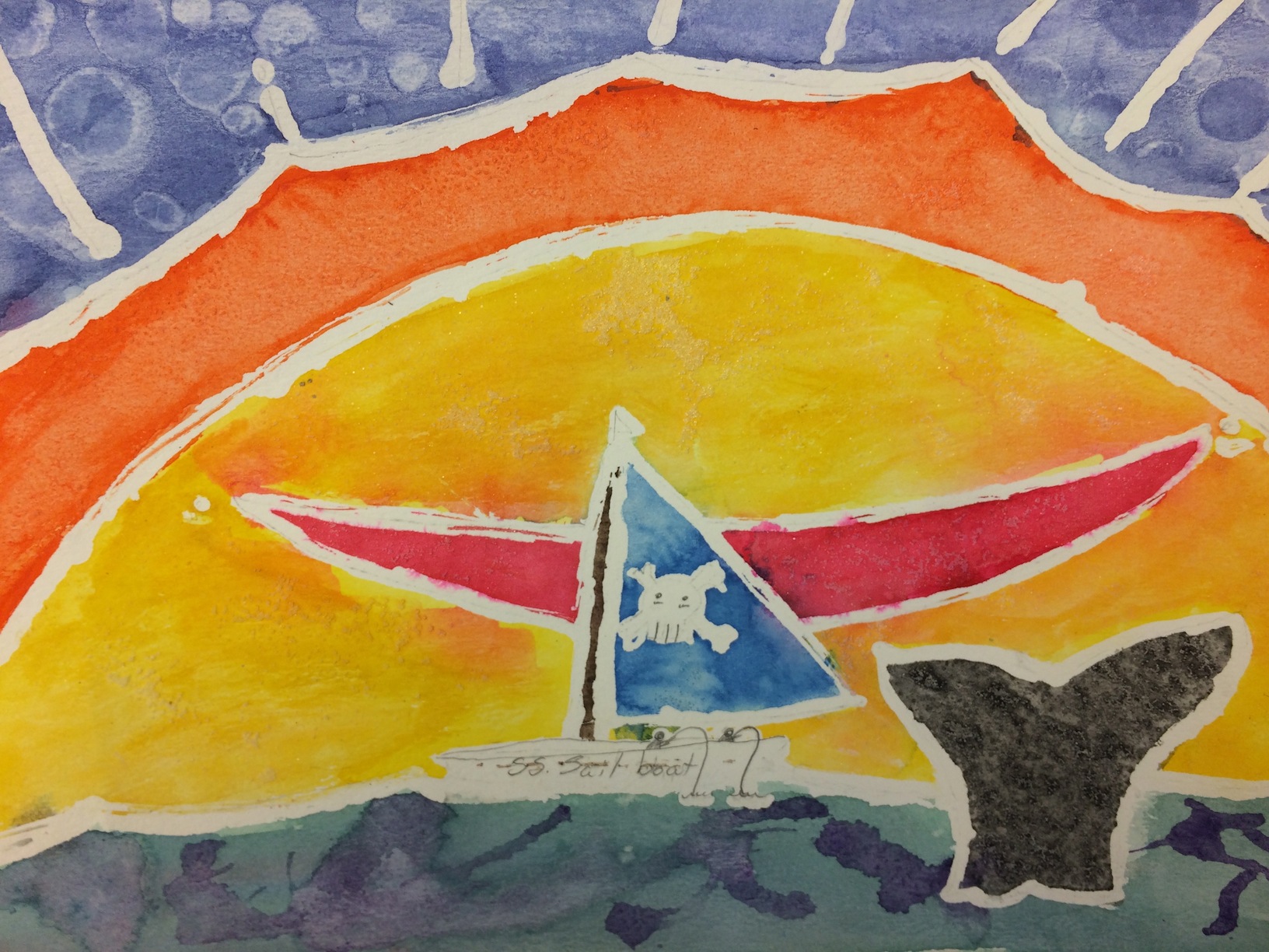Seward High School Art » Middle School Watercolor Paintings